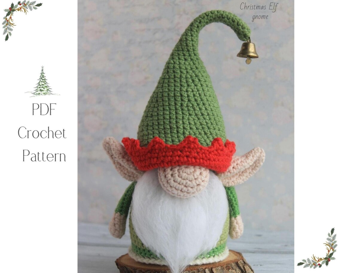 Elf Crochet Gnome Pattern Amigurumi Elf Gnome Tutorial - Etsy