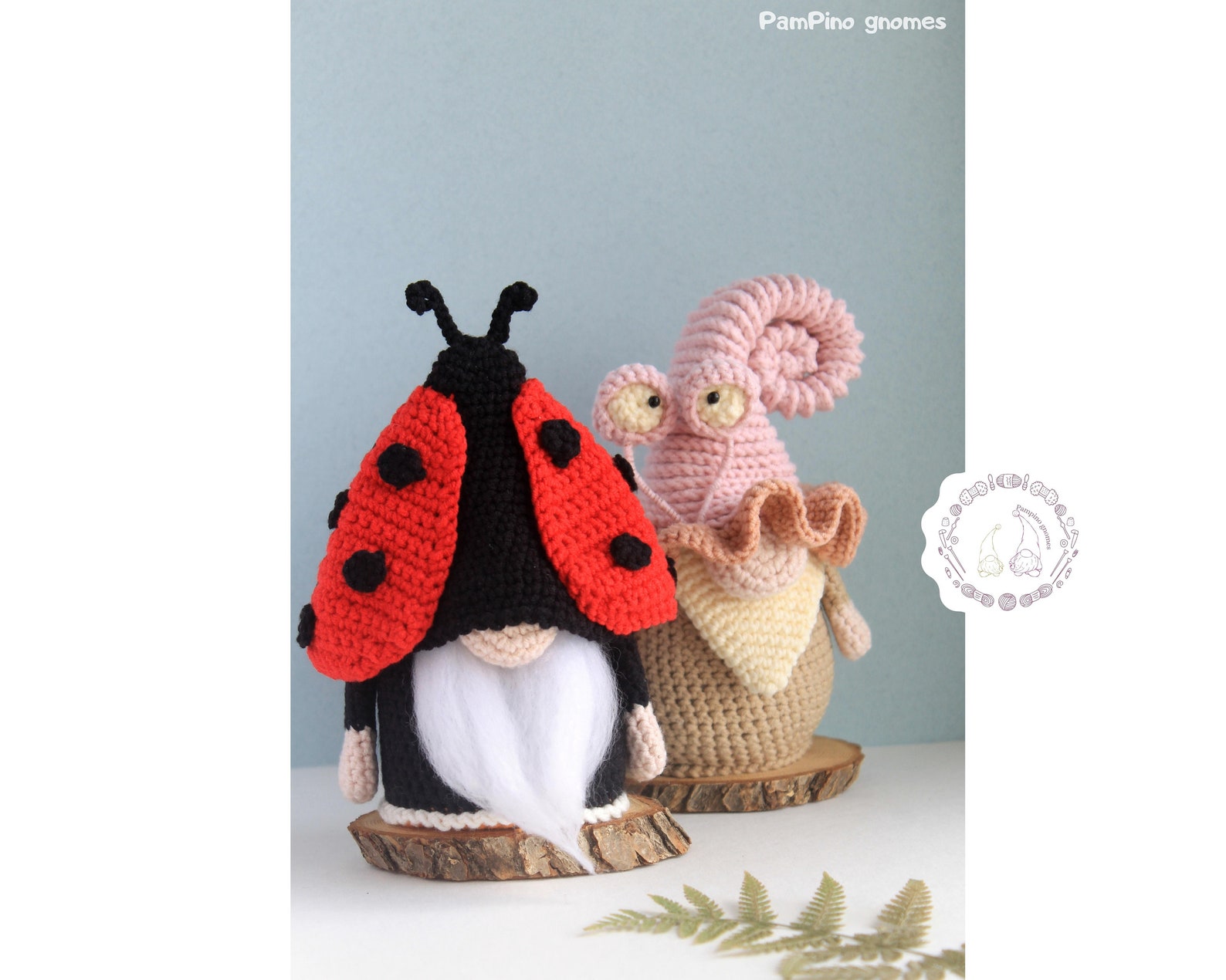Crochet Garden Bug Gnomes Set Amigurumi Bugs Crochet Gnome - Etsy