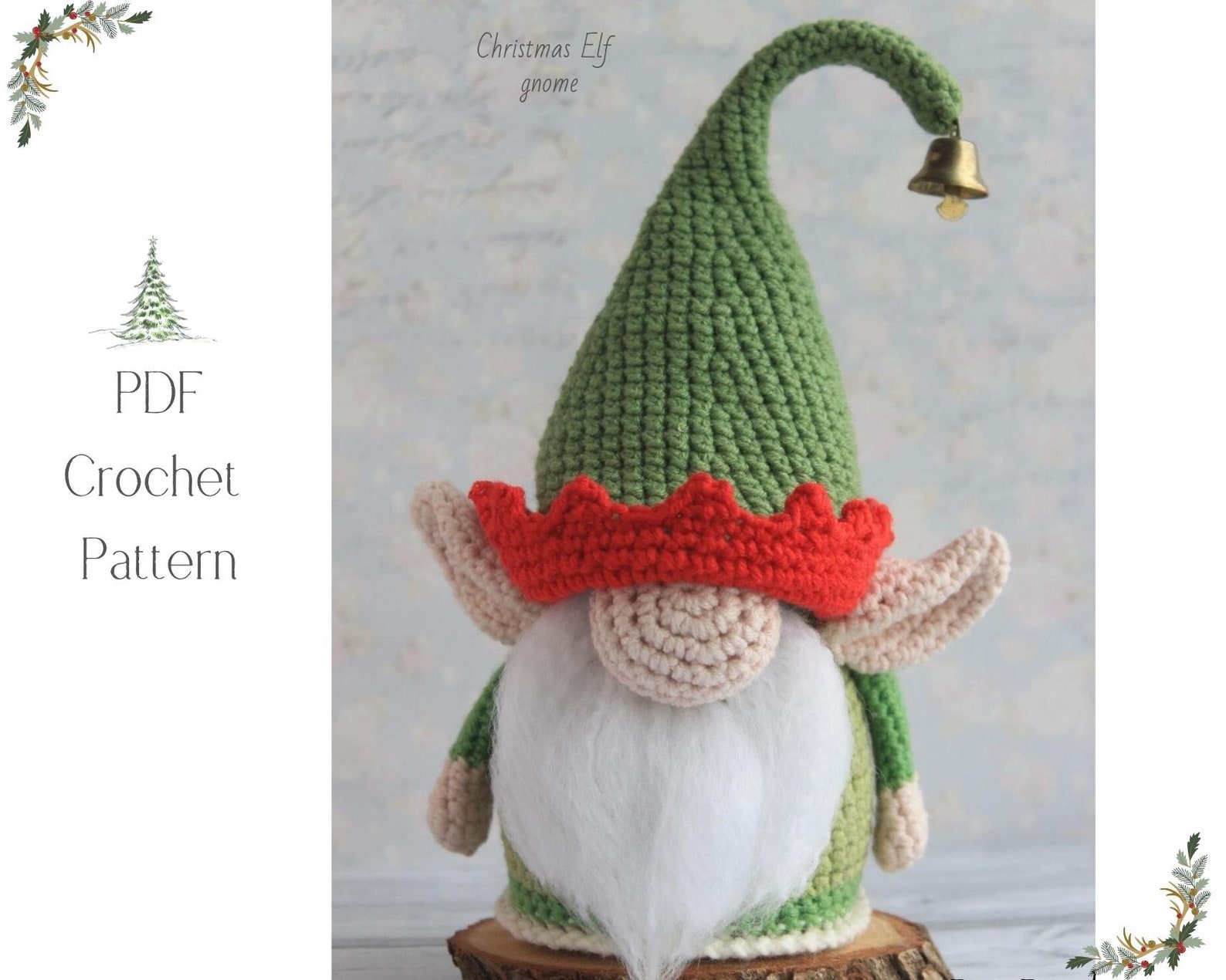 Elf Crochet Gnome Pattern Amigurumi Elf Gnome Tutorial - Etsy