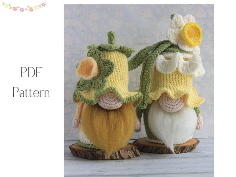Daffodil Gnome Crochet Pattern Amigurumi Daffodil Crochet - Etsy