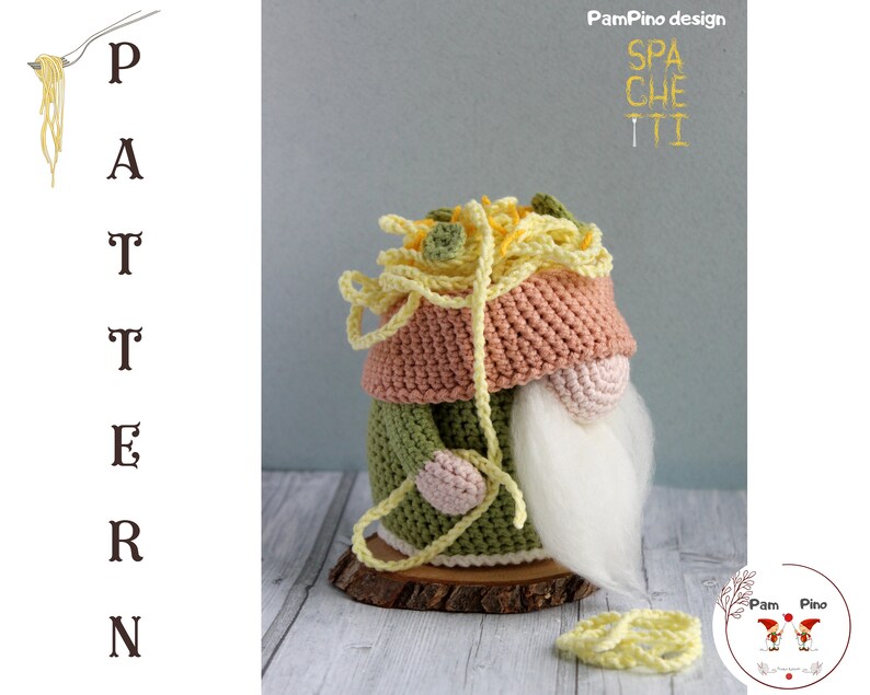 Crochet Spaghetti Gnome Pattern Amigurumi Spaghetti Crochet - Etsy