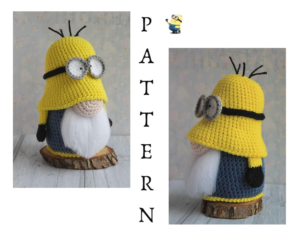 Crochet Minion Gnome Pattern Amigurumi Minion Crochet Gnome - Etsy
