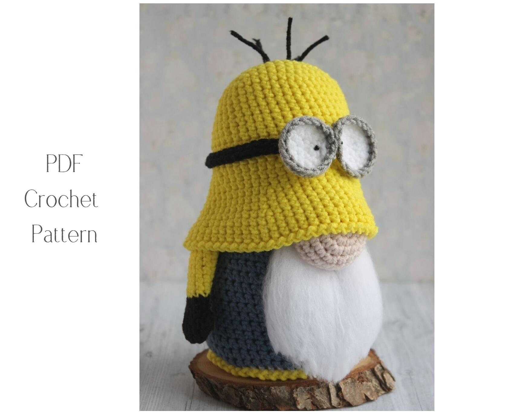 Crochet Minion Gnome Pattern Amigurumi Minion Crochet Gnome - Etsy
