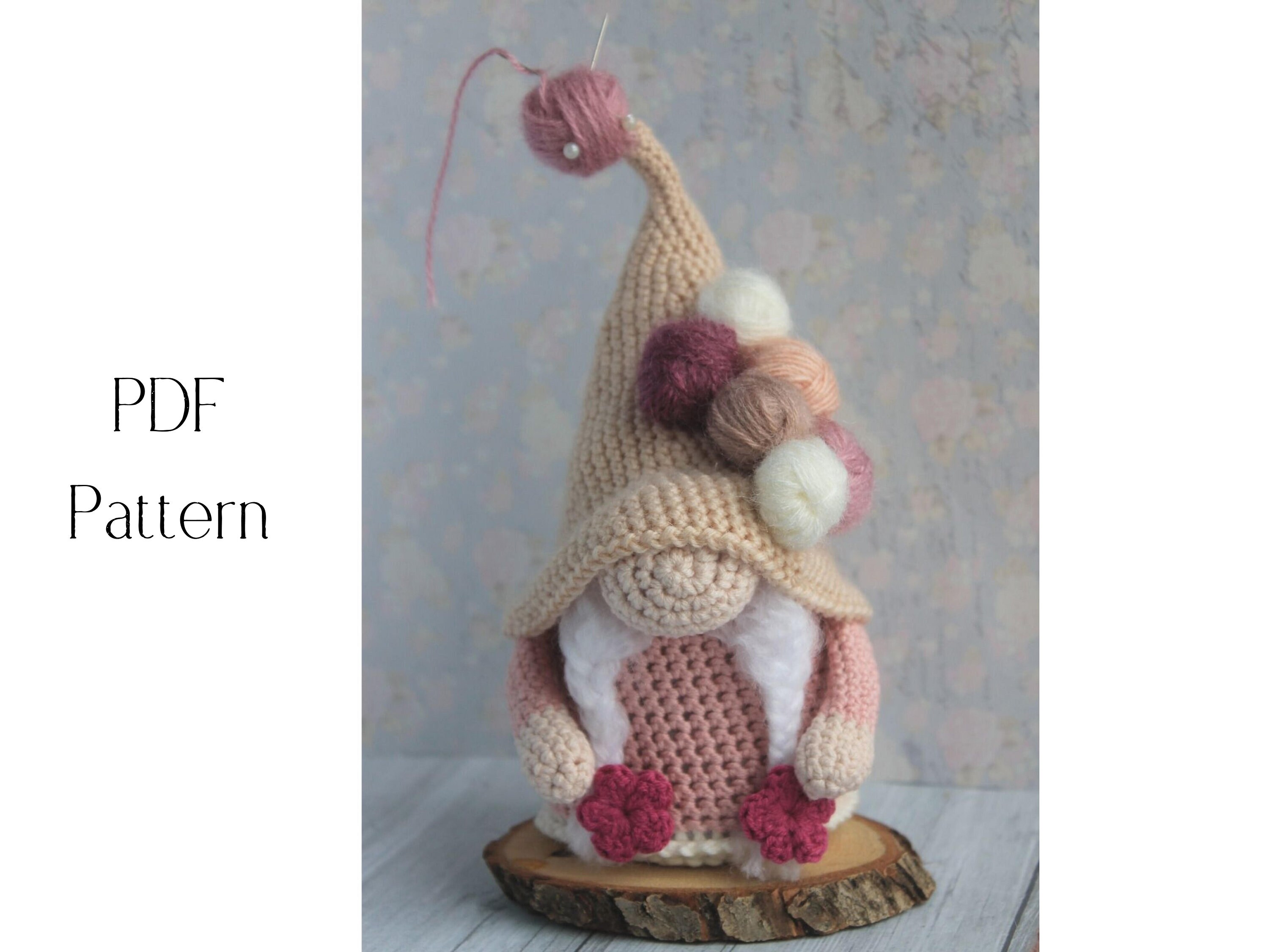 Knitter Gnome Crochet Pattern Amigurumi Knitter Crochet - Etsy UK