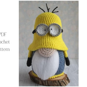 Crochet Minion Gnome Pattern, Amigurumi Minion, Crochet Gnome Minion - Etsy
