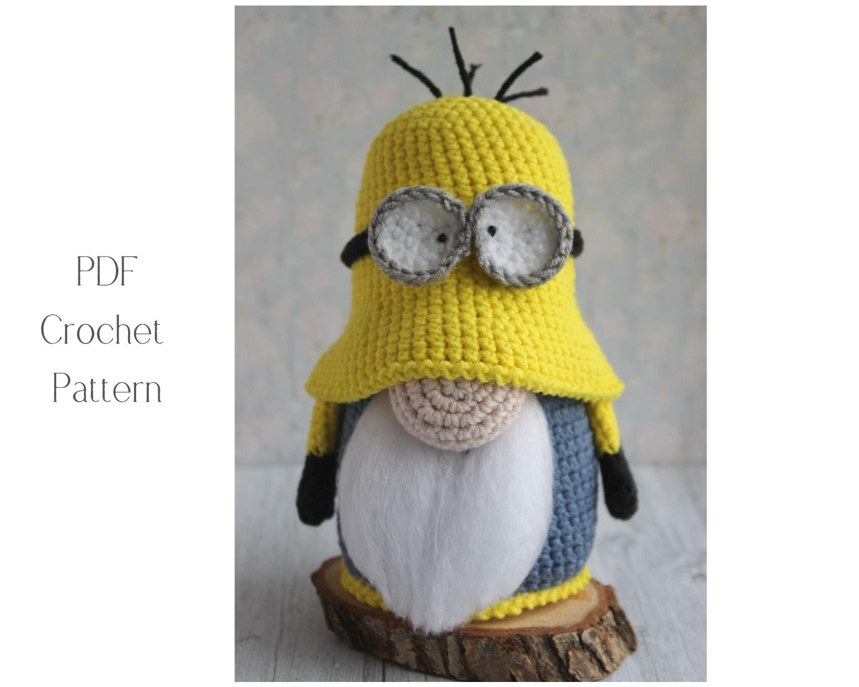 Crochet Minion Gnome Pattern Amigurumi Minion Crochet Gnome - Etsy
