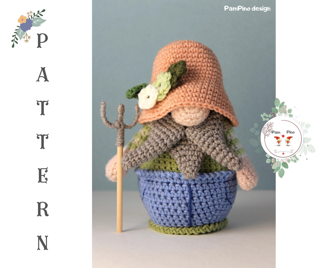 Crochet Farmer Gnome Pattern Amigurumi Farmer Crochet Gnome - Etsy