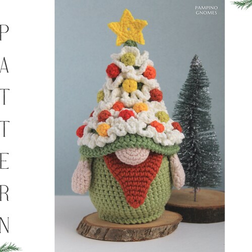 Crochet Christmas Tree Gnome Pattern Amigurumi Christmas Tree - Etsy