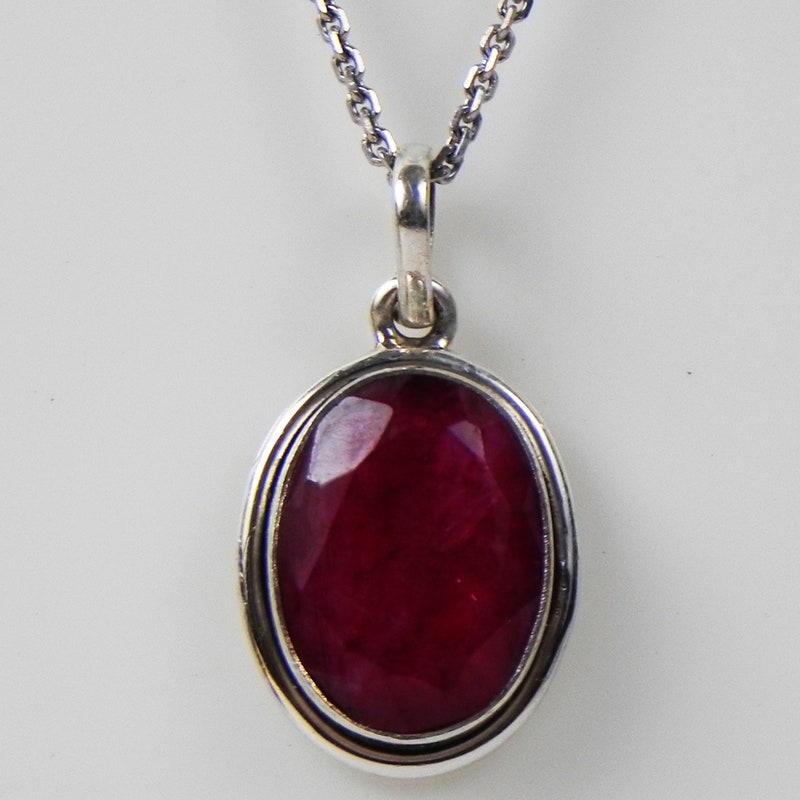 Ruby Pendant - Etsy