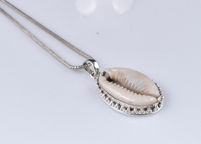 925 Sterling Silver-kodi Shell Pendant Necklace-sea Shell Charm-natural ...