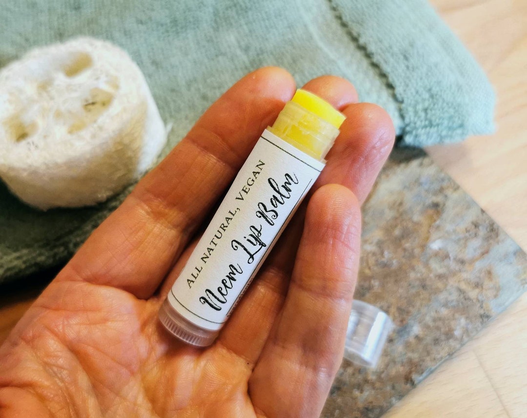 Neem Lip Balm, All Natural Plantbased Lip Protection With Neem Oil, 5 ...
