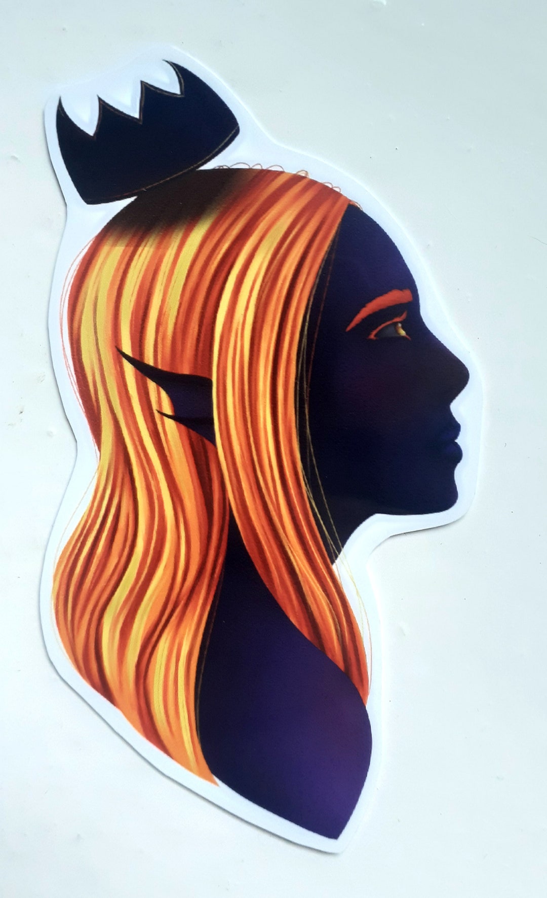 Pegatina de vinilo Lava Queen Mermay - Etsy España