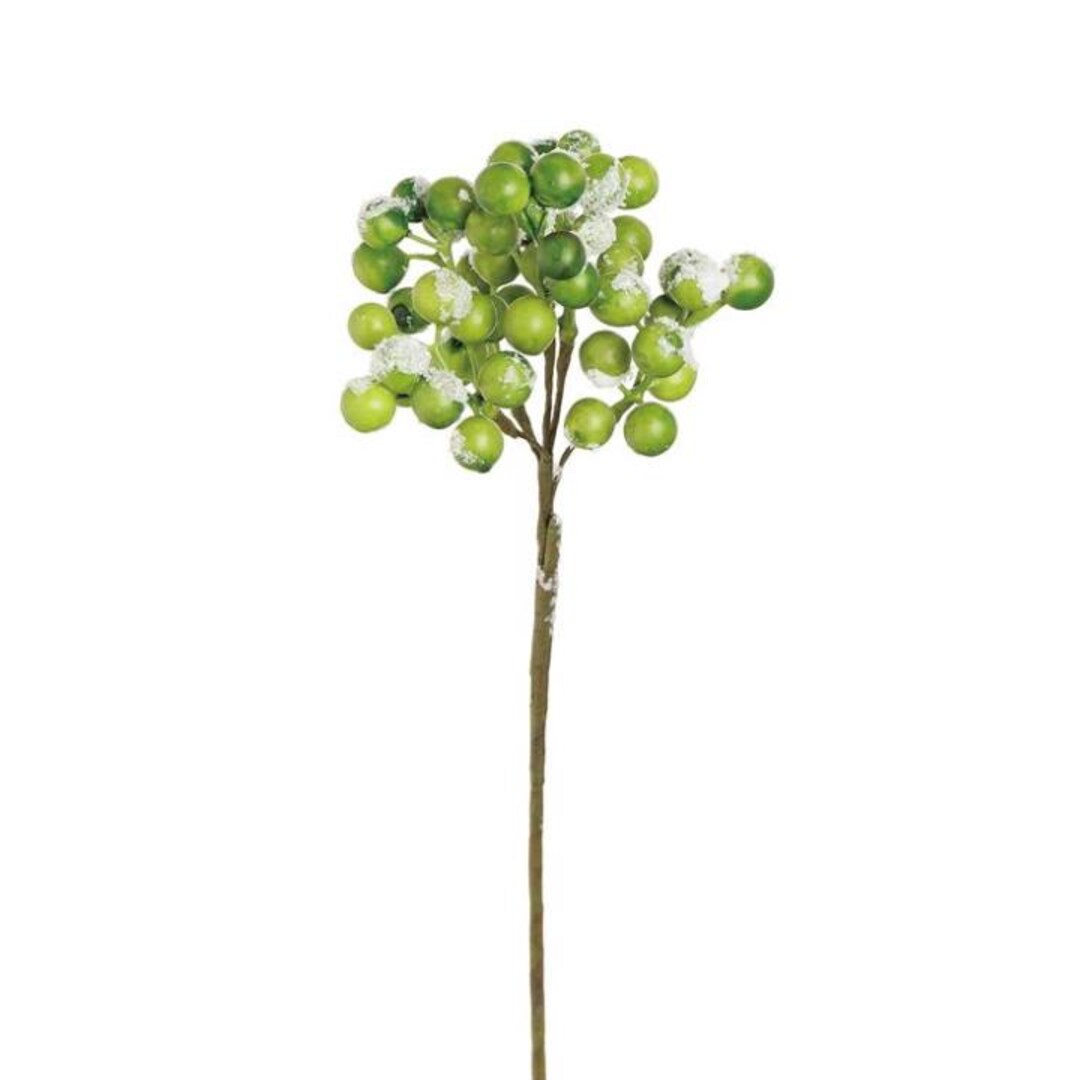 24'' Artificial Blueberry Spray - Lifelike Blueberry Stem for Floral ...