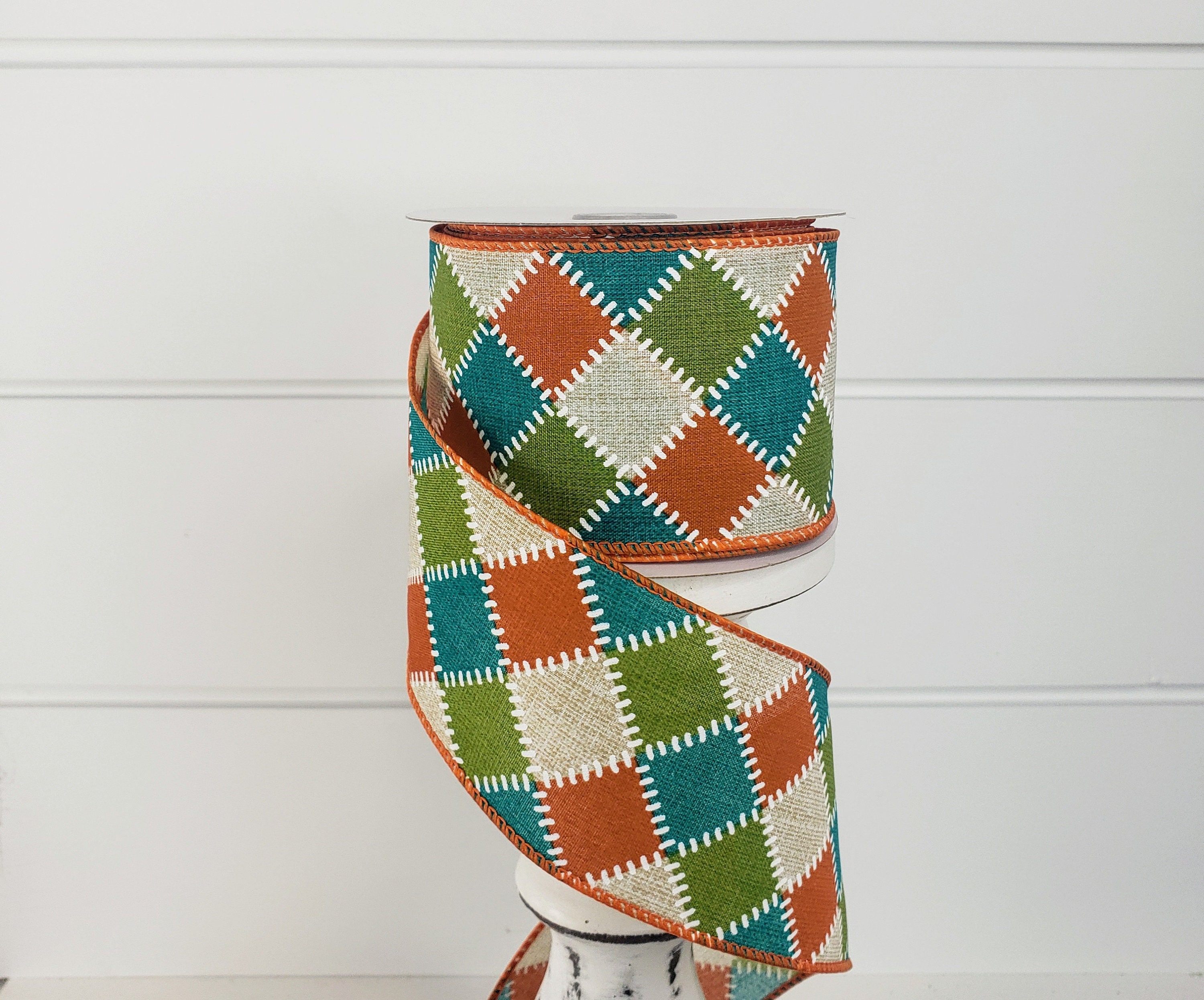 2.5x10yd Fall Stitch Check Wired - Etsy