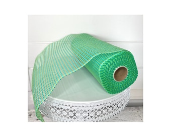 Country Blue Horizontal Wide Stripe Mesh 10 Inch, Wreath Mesh, Deco ...
