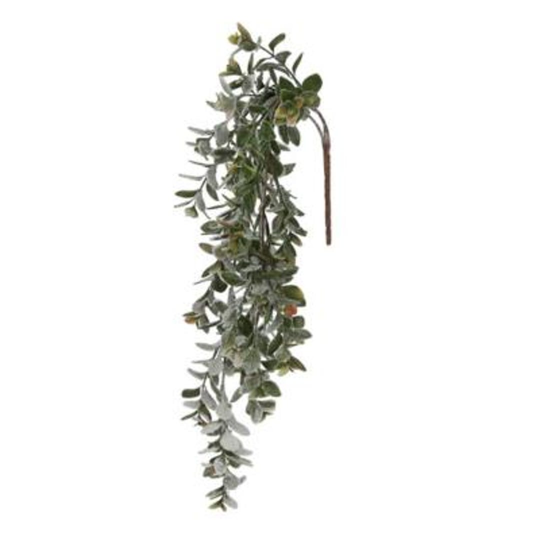 Snowy Leaf Teardrop - Greenery for Holiday and Winter Decor- XX9075 - Etsy