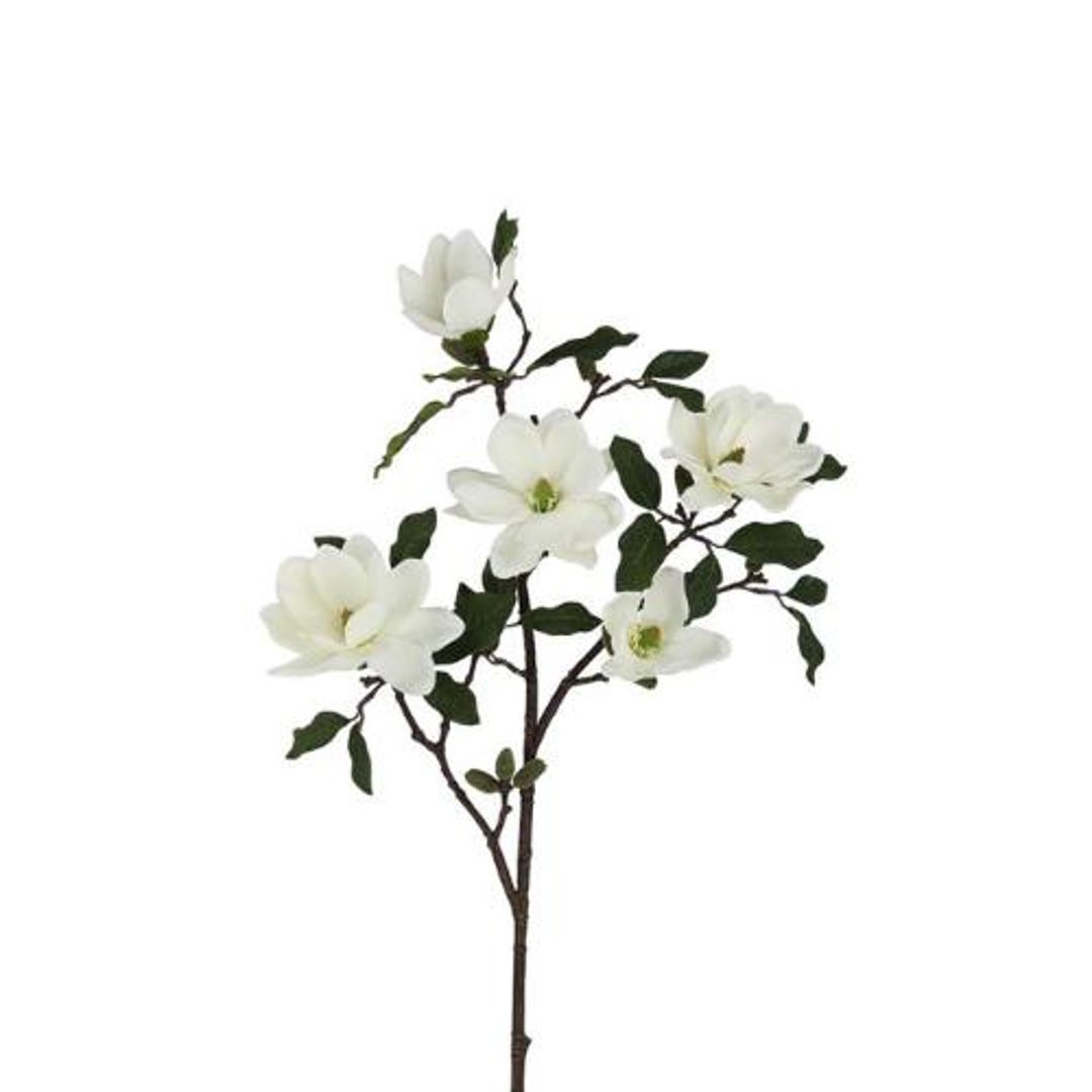 32 Artificial White Magnolia Branch Realistic Faux Magnolia Flowers for ...