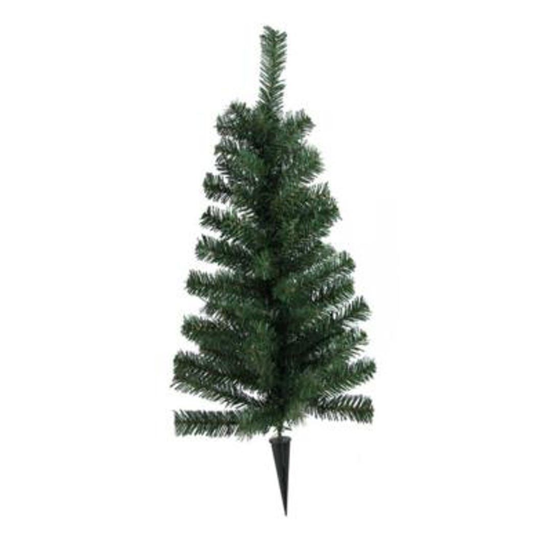 30" Pine Cemetery Tree With 4" Plastic Spike - Durable Memorial ...