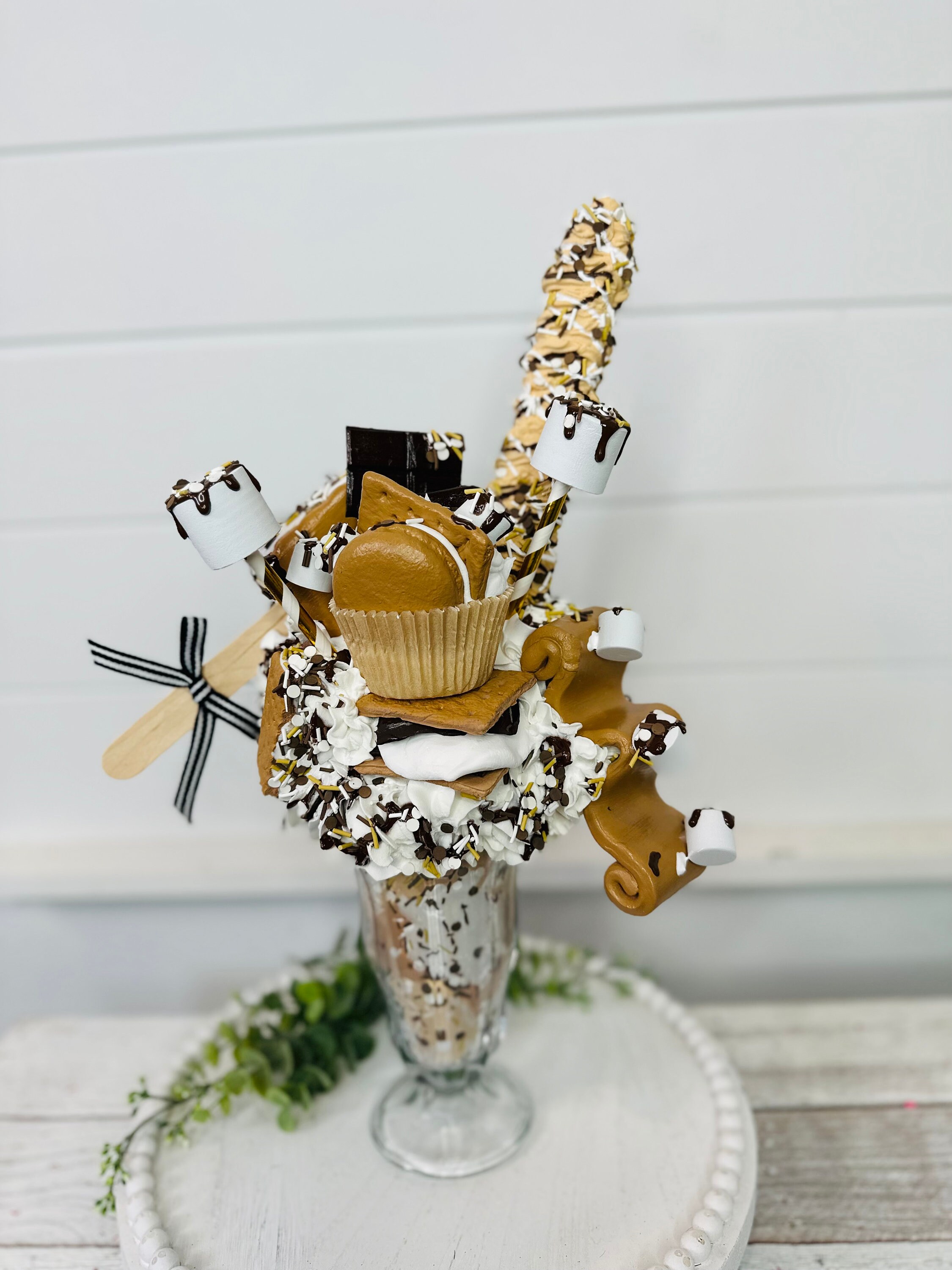 S'mores Themed Faux Extreme Milkshake - Handcrafted Decorative Piece ...