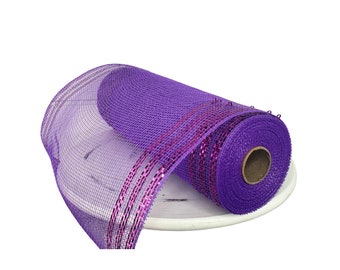 Purple Deco Mesh - Etsy