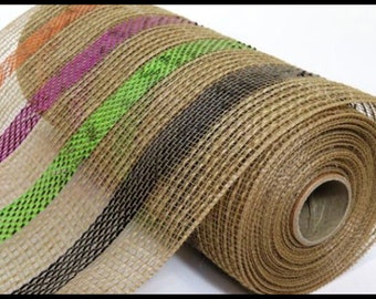 Natural Poly Jute Mesh 21 by 10yd Natural Poly Jute - Etsy