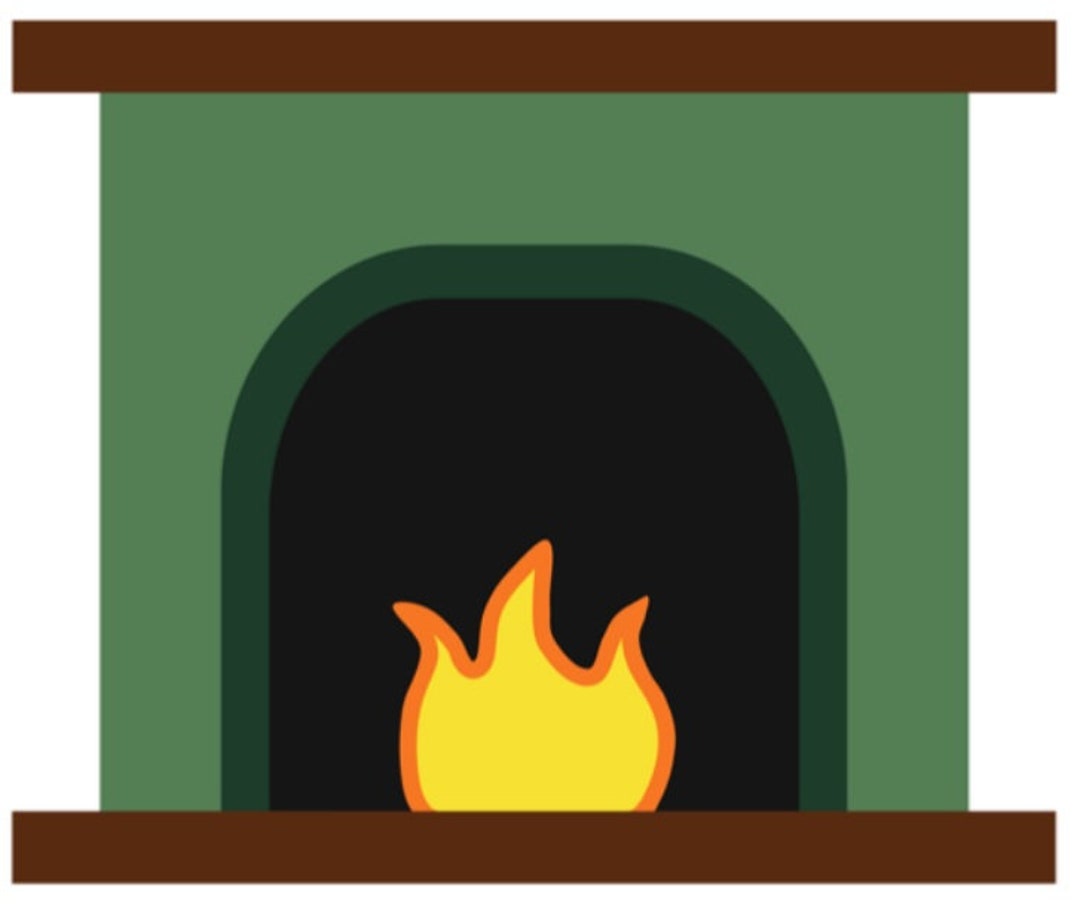 Fireplace Svg Cutting File or .studio3 - Etsy