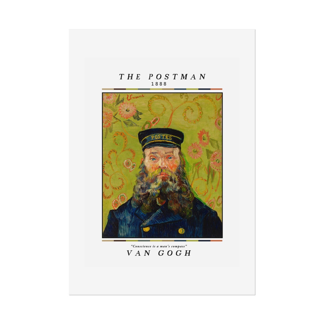 Van Gogh the Postman Poster - Etsy