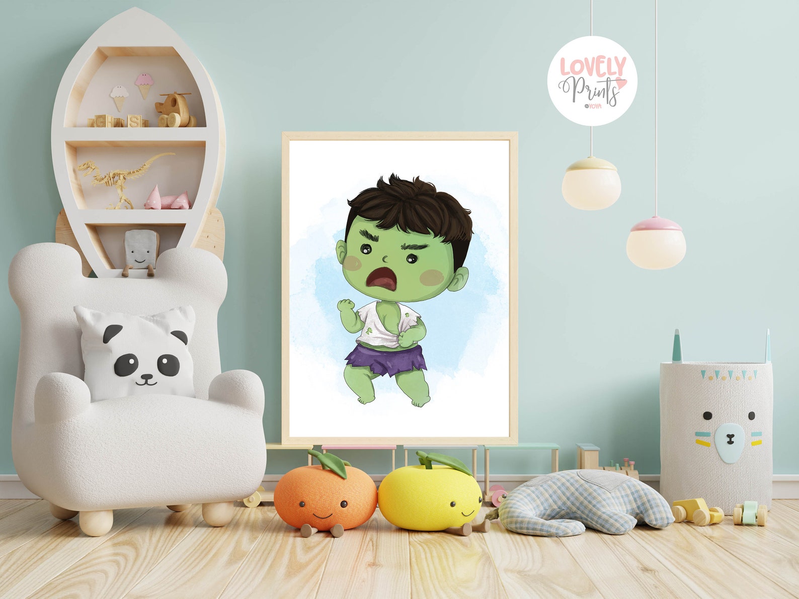 Marvel superhero baby nursery wall art superhero room decor | Etsy