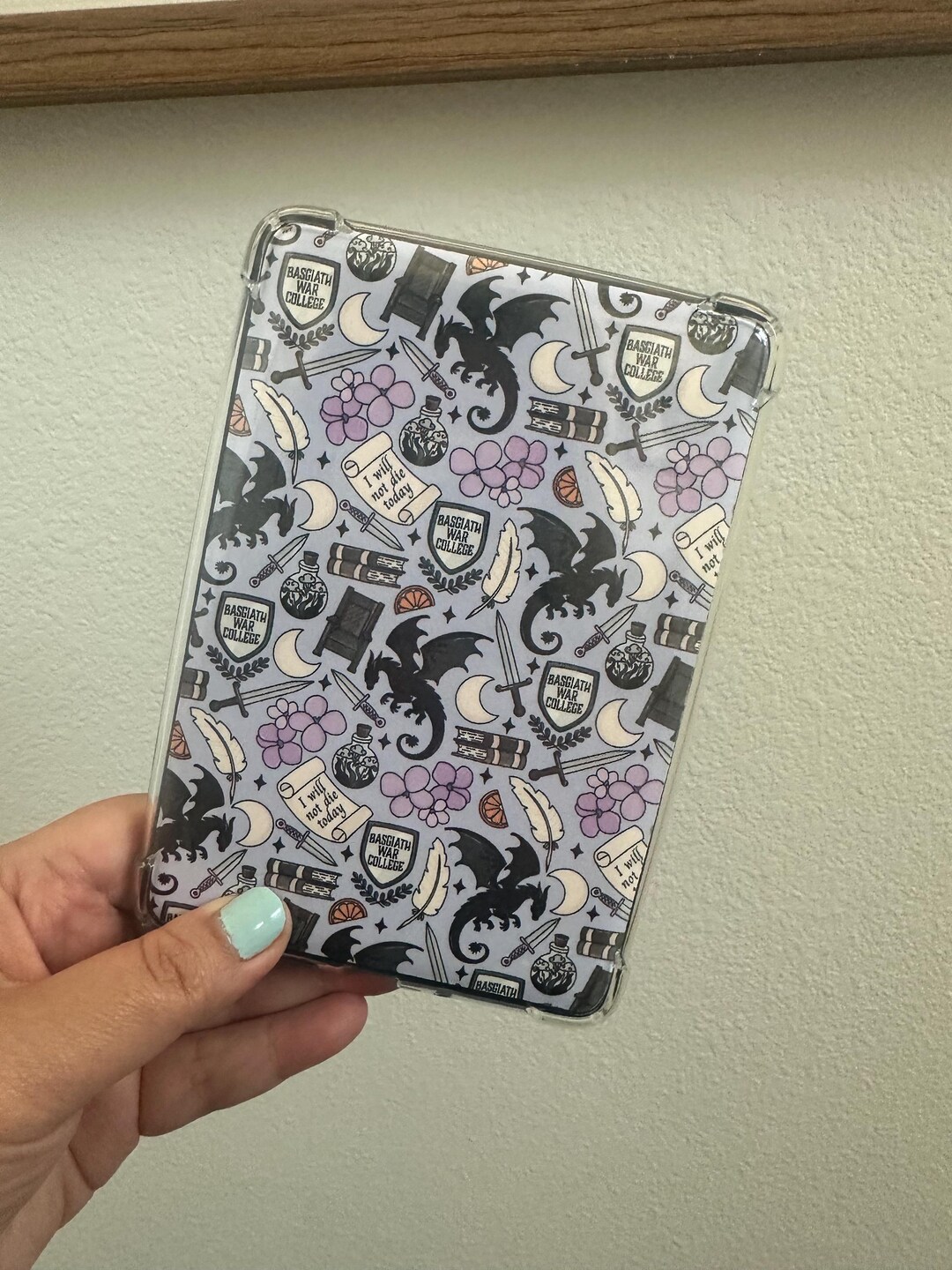 Fourth Wing Inspired Kindle Insert | Laminated Bookish Kindle Clear ...