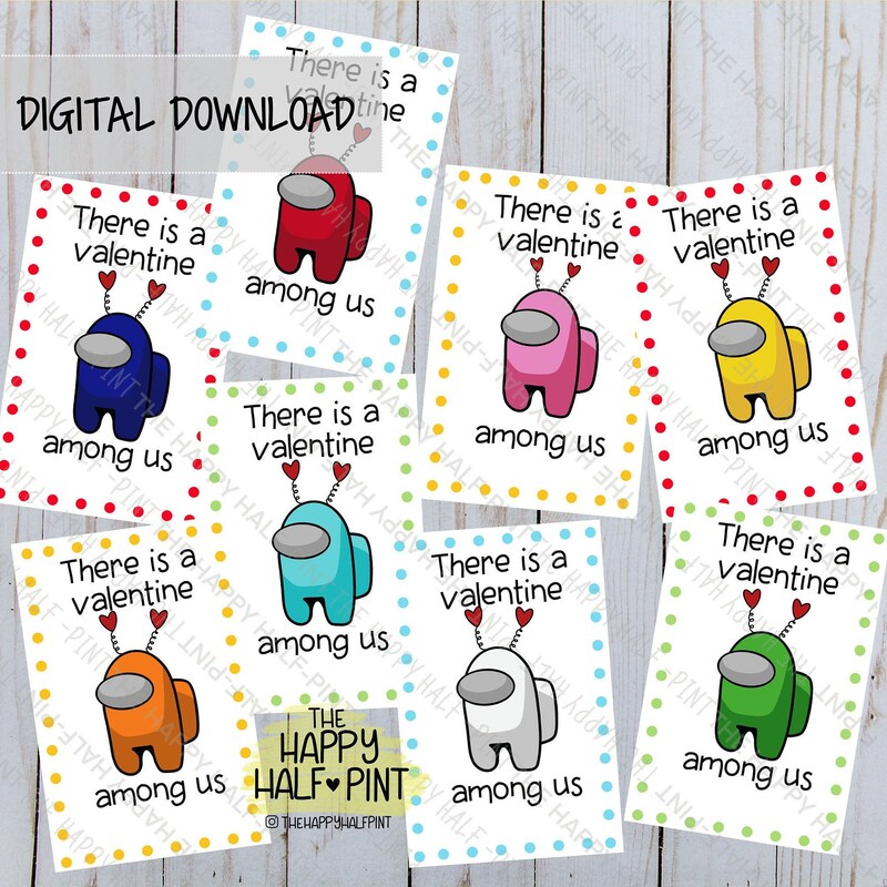 Among Us Valentine Card - Etsy