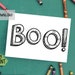 Boo! Printable Card - Etsy