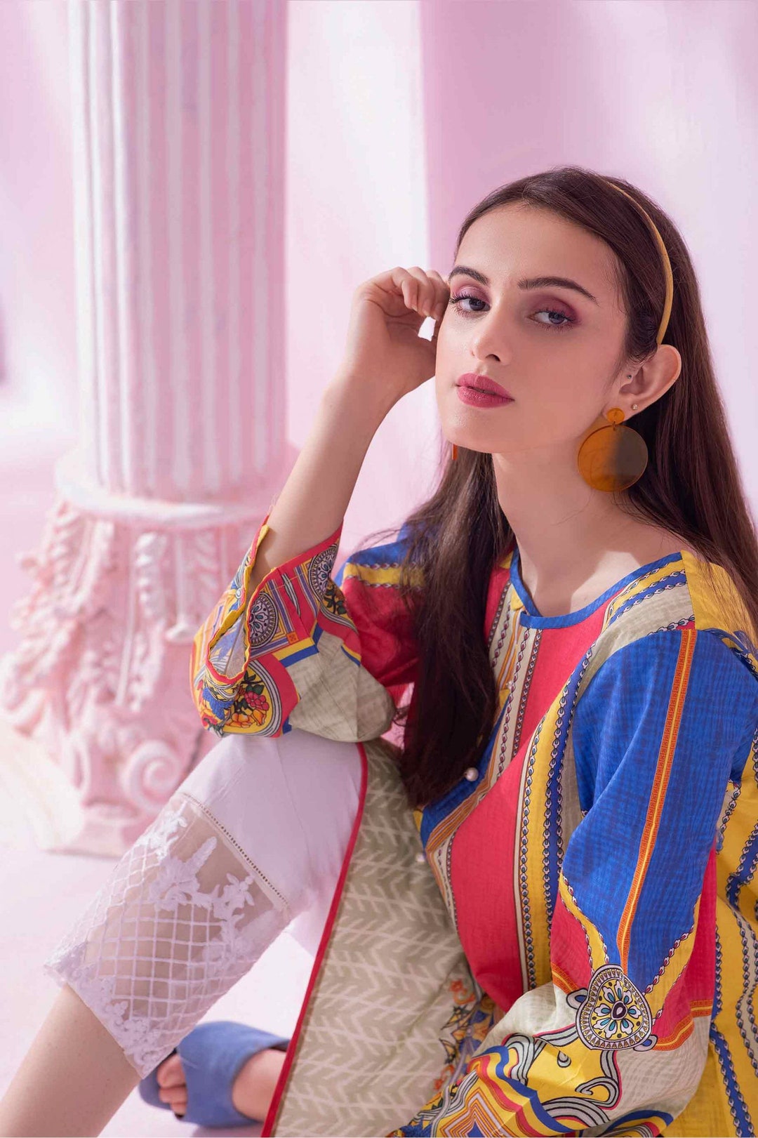 Pakistani Digital Print Lawn Stitched Shirt - Etsy