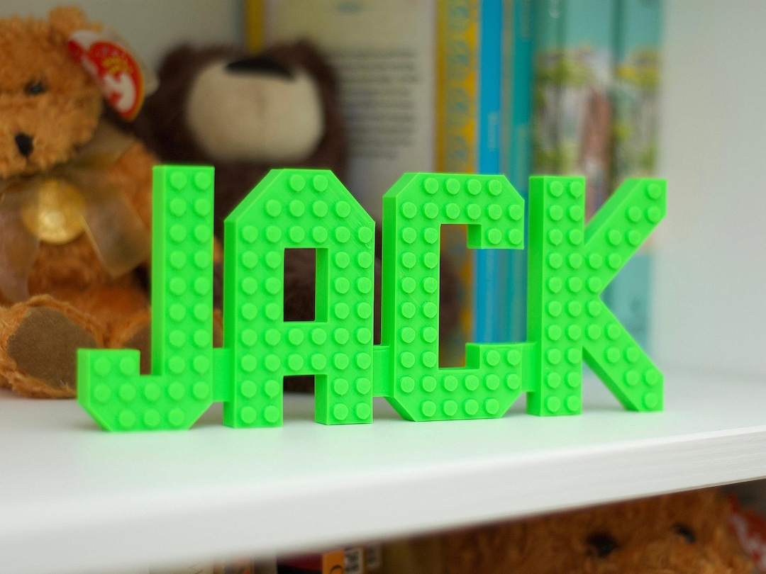 Medium Brick Name- Kids Room Decor - Etsy