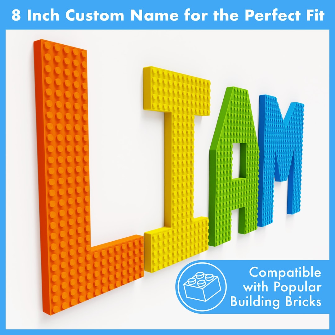 8 INCH Personalized Name Sign, Custom Sign Kids Room Decor, Large ...