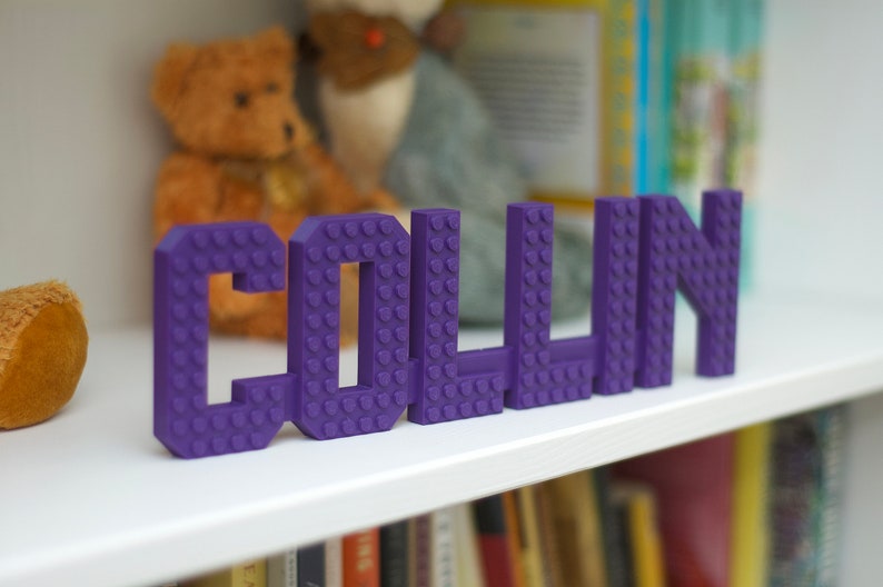 Medium Brick Name Kids Room Decor - Etsy