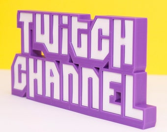 Streamer Name Plate - Etsy