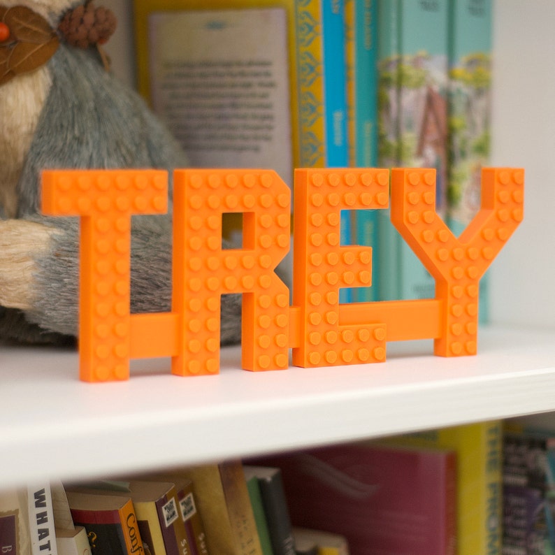 Medium Brick Name Kids Room Decor - Etsy