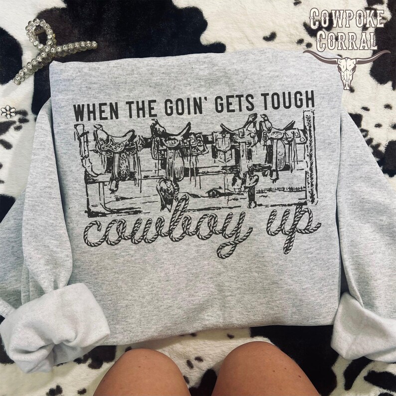 Cowboy up Crewneck Sweatshirt - Etsy