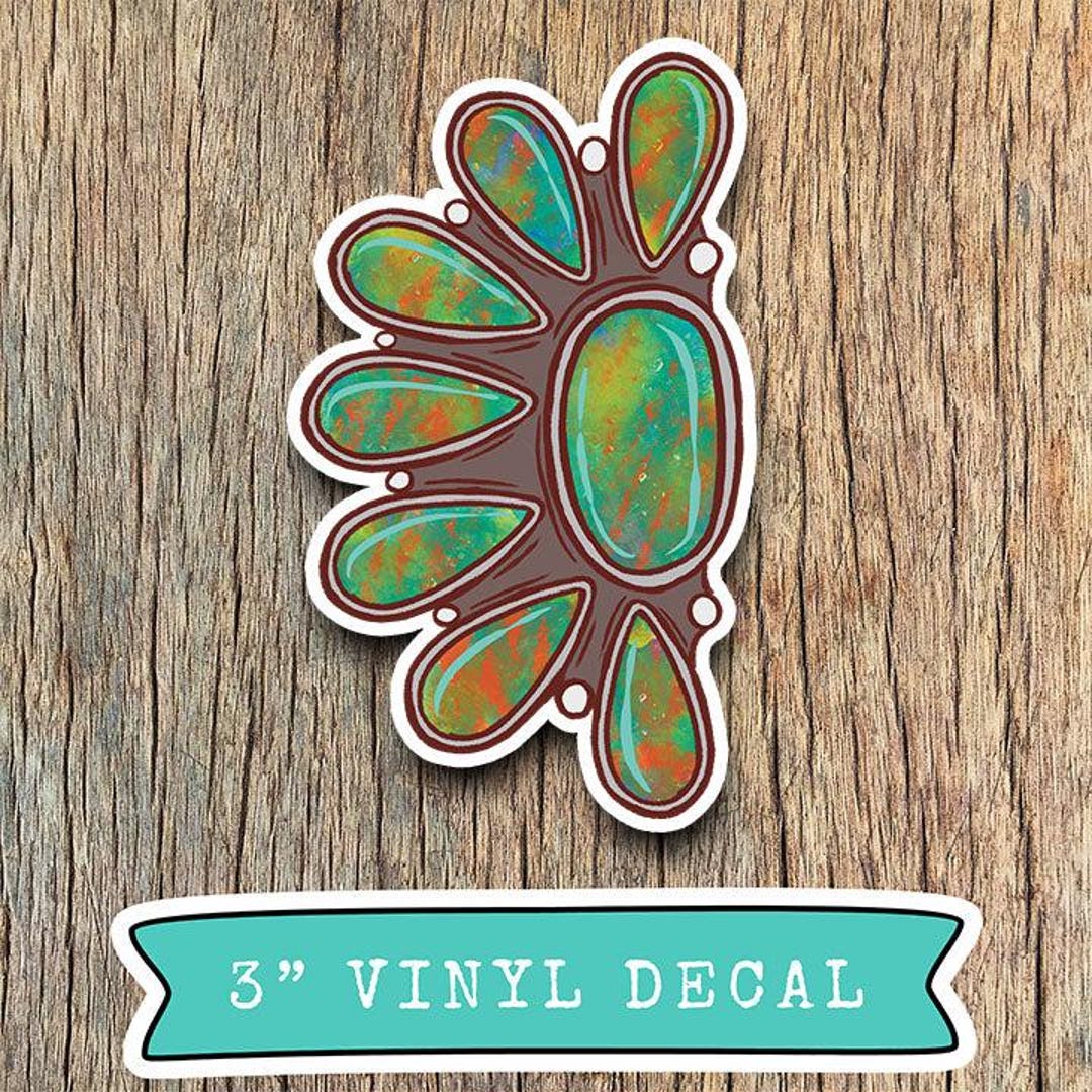 Halfsies Concho Vinyl Decal Sticker - Etsy