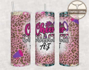 Cheer Coach Tumbler Sublimation Transfer Ready to Press - Etsy