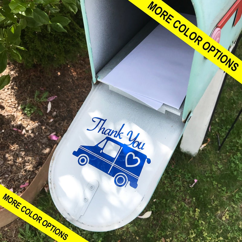 Thank You Mailbox Decal - Etsy