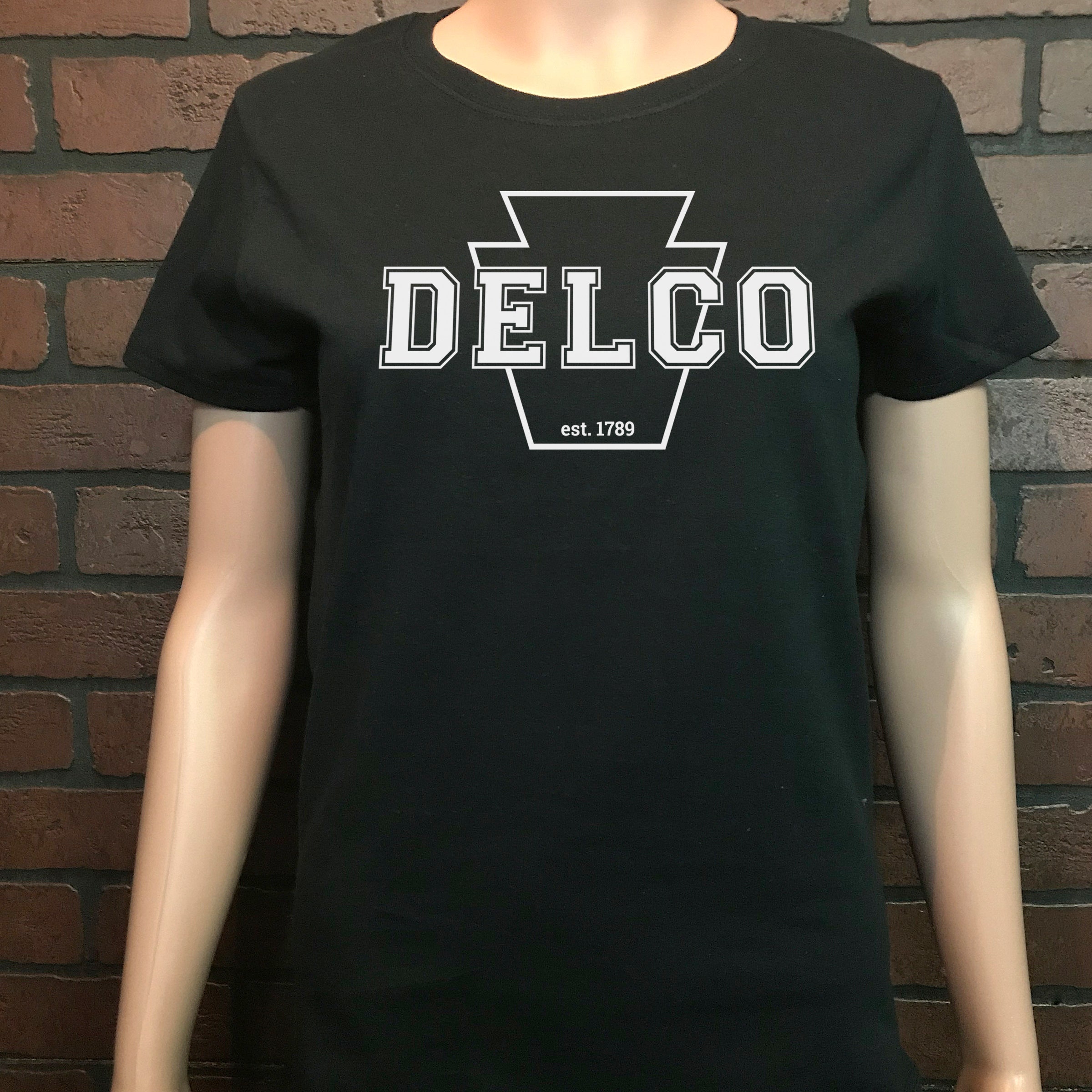 Women's Delco Shirt / Delco Keystone Badge / Delaware County Shirt ...