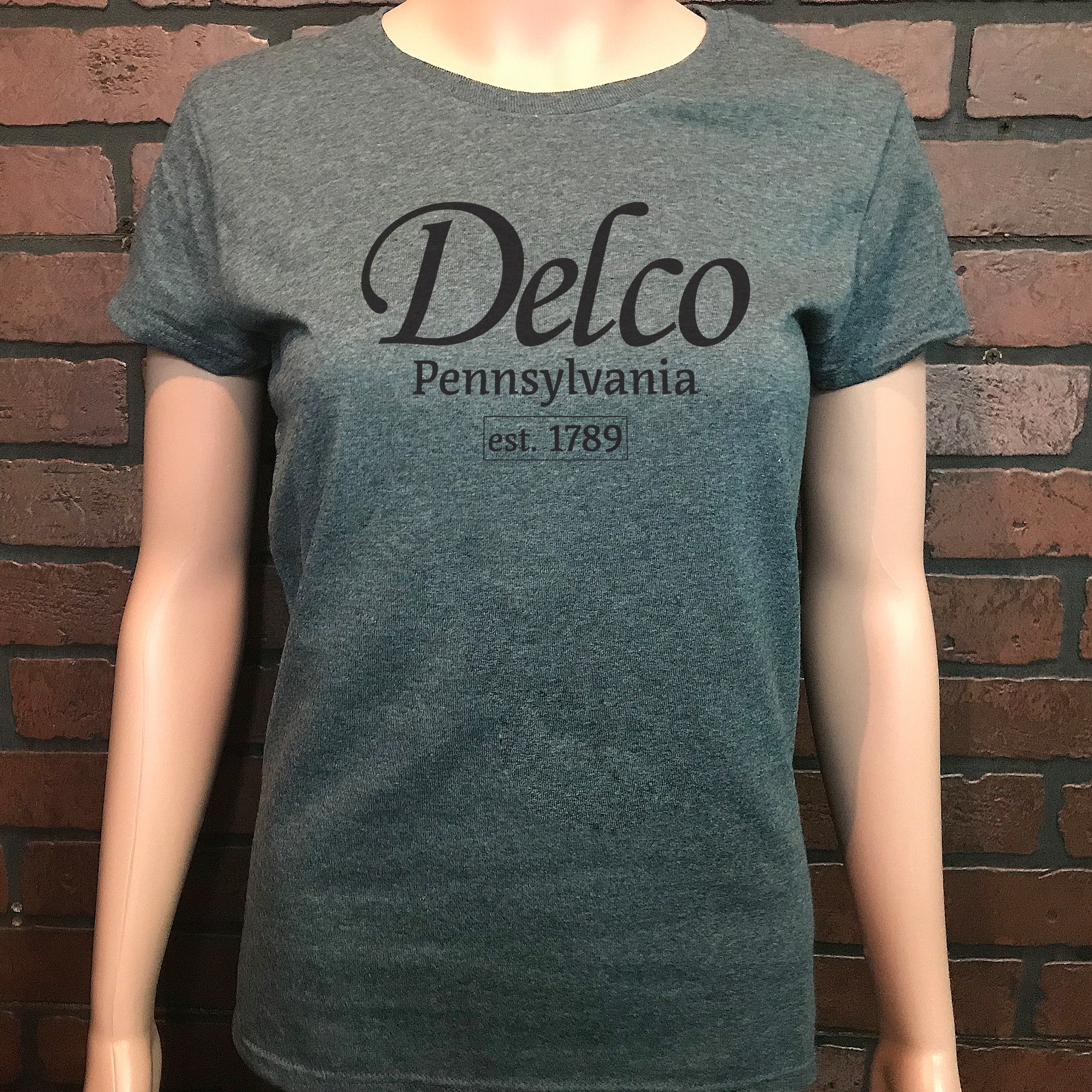 Women's Delco Shirt / Delco Script PA / Delco T-shirt / Delaware County ...