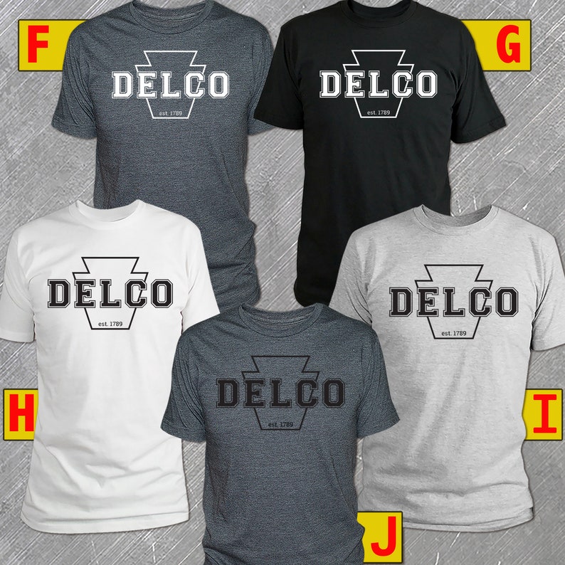 Men's Delco Shirt / Delco Keystone Badge / Delaware County Shirt ...