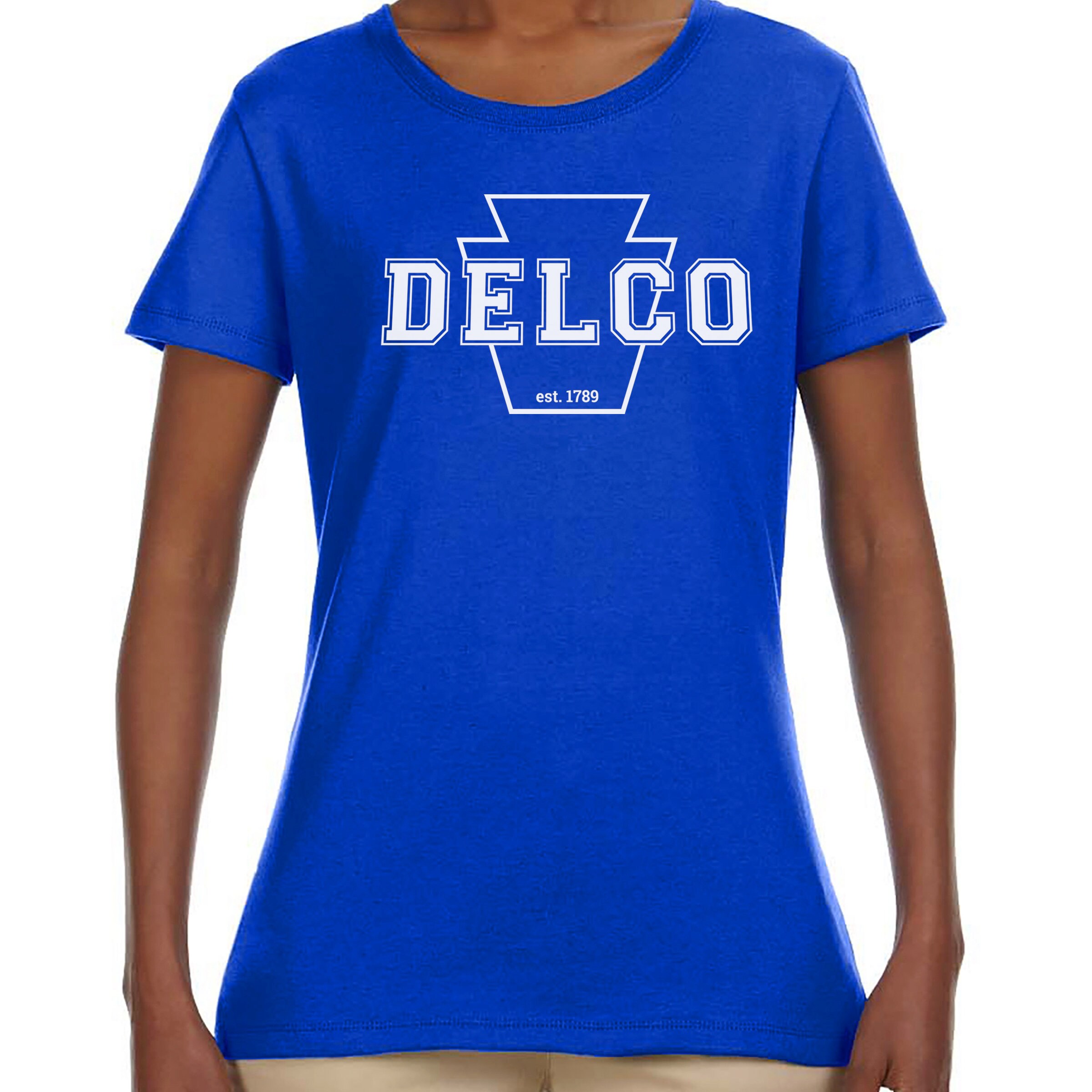 Women's Delco Shirt / Delco Keystone Badge / Delaware - Etsy