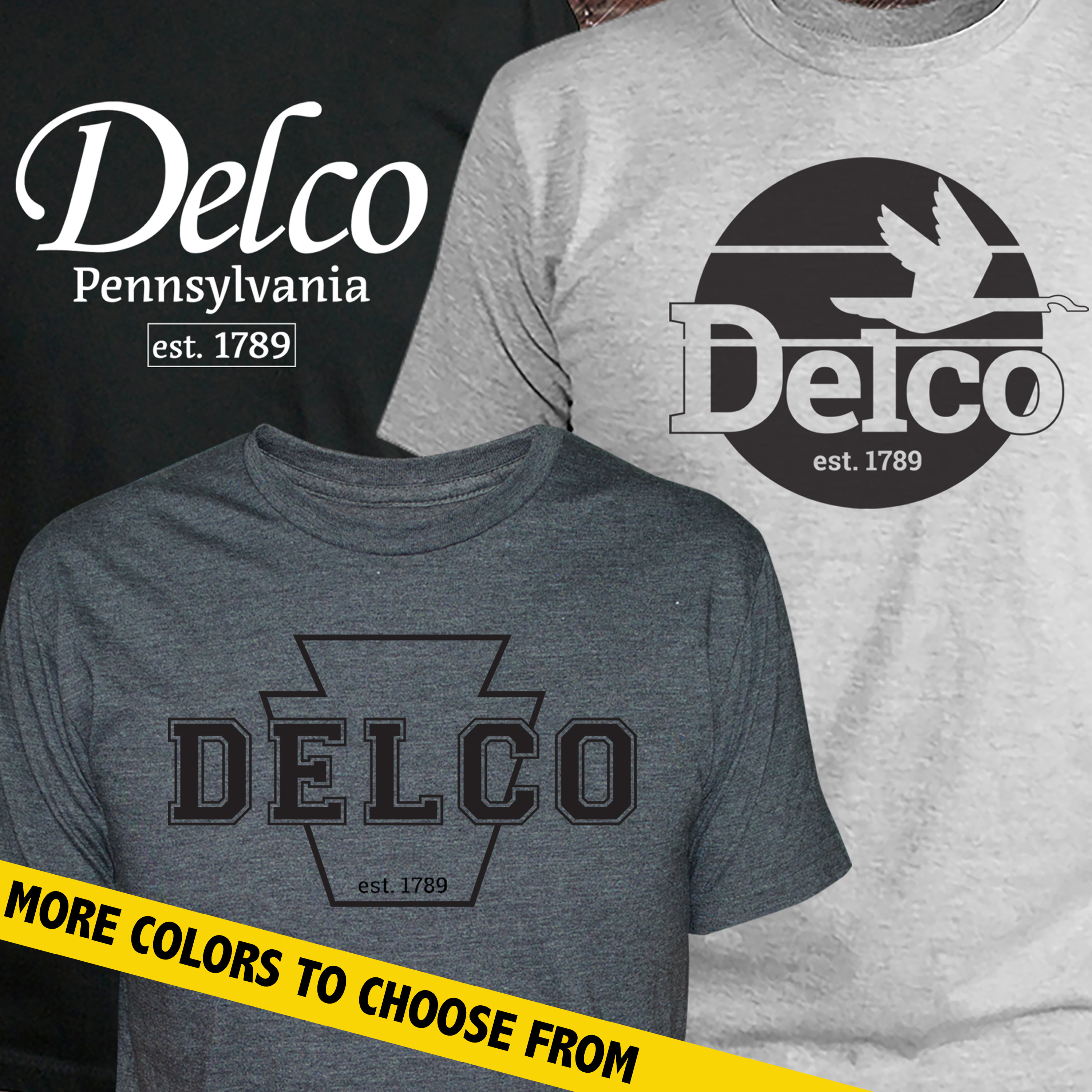 Men's Delco Shirt / Delco Keystone Badge / Delaware County Shirt ...