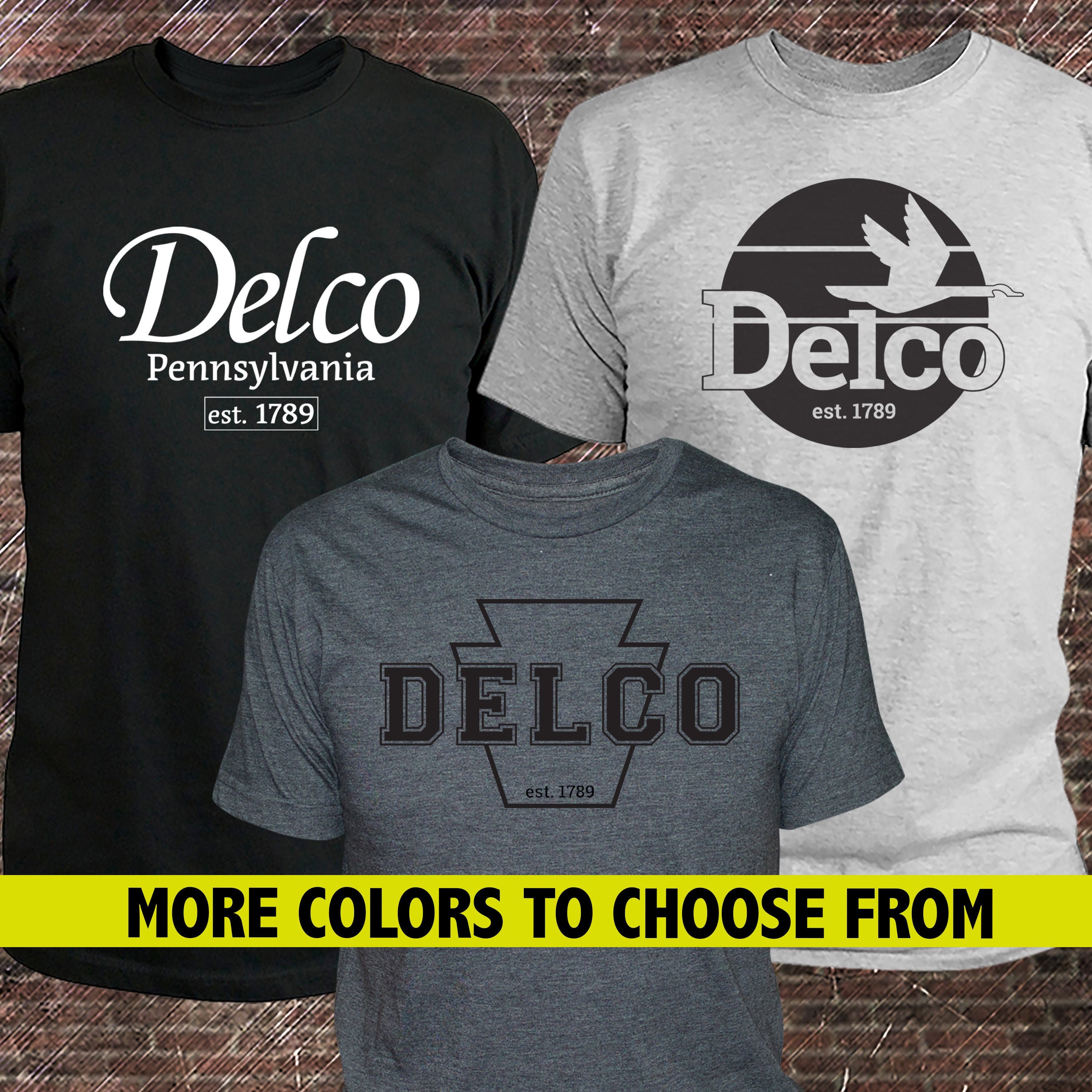 Men's Delco Shirt / Delco Keystone Badge / Delaware County Shirt ...