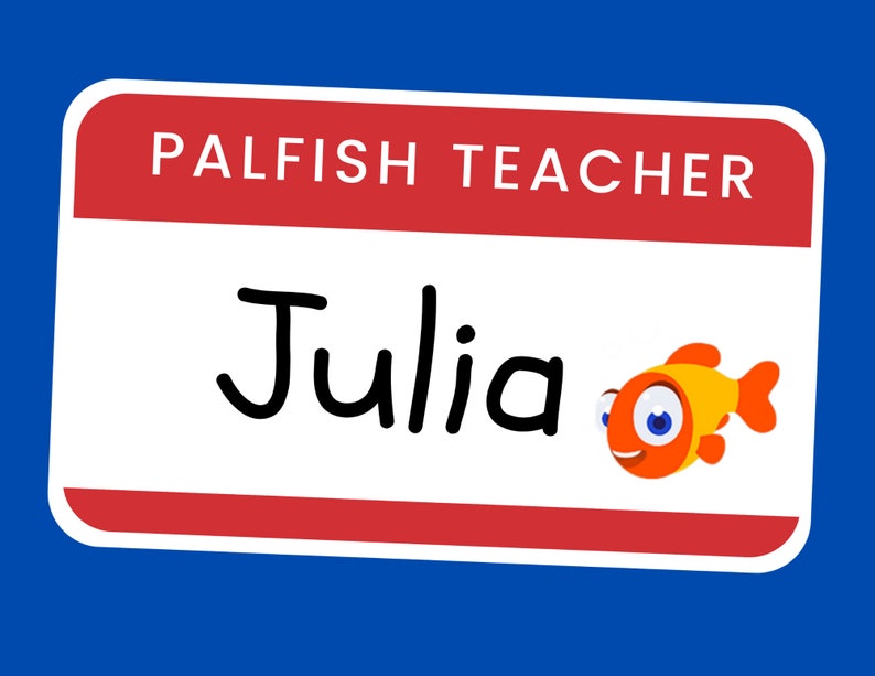 Digital Palfish Name Printable | Online Teaching Background | Palfish ...