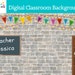 Digital Custom Classroom Background | Online Teaching Background ...