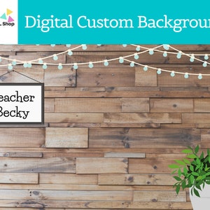 Digital Custom Classroom Background Online Teaching | Etsy
